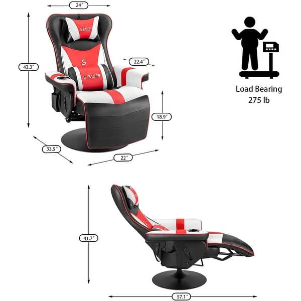 Homall Gaming Recliner Chair Racing Style High Back Computer Chair - N ...