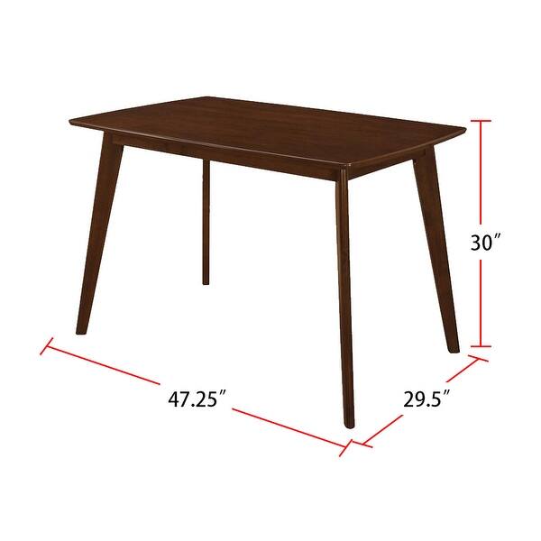 Wood Dining Table with Angled Legs in Chestnut - Bed Bath & Beyond ...
