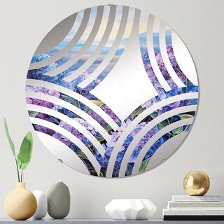 Designart "Purple Hydrangea Paradise Flowers " Flower Field Pink Wall ...