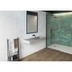 Nimbus 17.6 in. x 47 in. Textured Viridian Green Ceramic Rectangle Wall ...