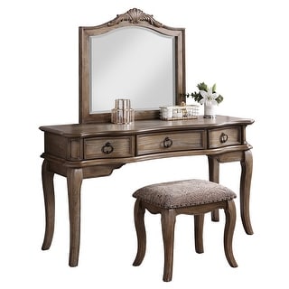 Poundex Vanity 2pc Set - Bed Bath & Beyond - 37000317