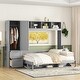Murphy Bed Wall Bed With Closet Drawers Built In Top Shelf Murphy