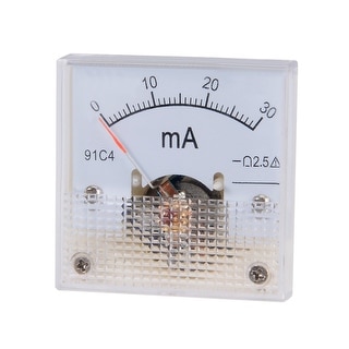 91C4-A Analog Current Panel Meter DC 30mA Ammeter for Circuit Testing 1 ...