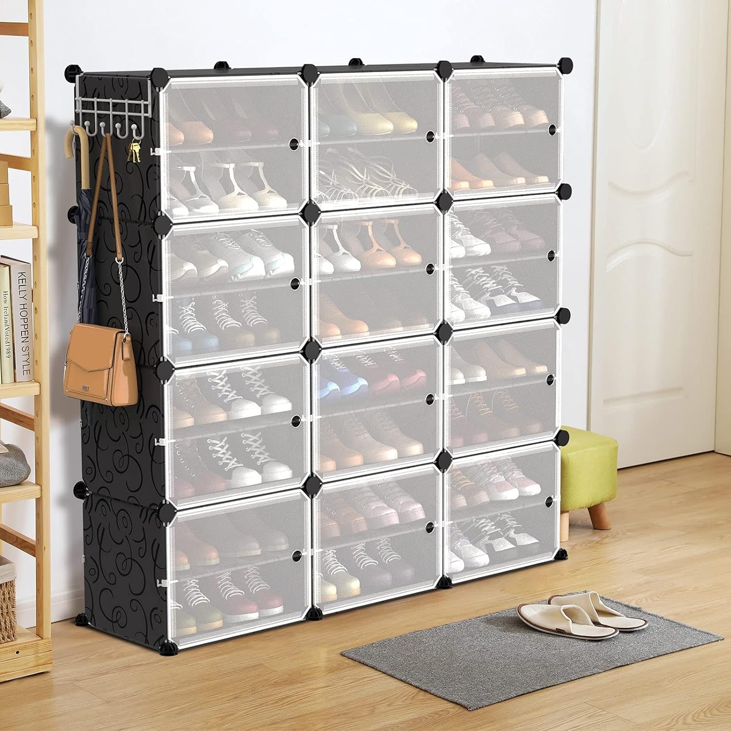 Portable Shoe Organizer 48 Pair Tower for Shelf Storage Cabinet Stand 4 Tier Bed Bath Beyond 39968688