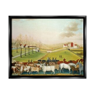 Stupell The Cornell Farm Edward Hicks Classic Farm Painting Floater ...