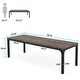 78.74 inch Extra Long 2 Person Double Computer Desk for Home Office ...