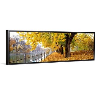 "Autumn Scene Munich Germany" Black Float Frame Canvas Art - Bed Bath ...