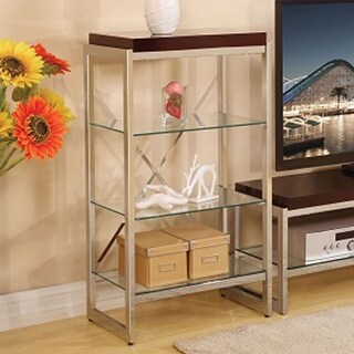 Zahra Optional Shelf in Clear Glass & Sliver Finish - Bed Bath & Beyond ...