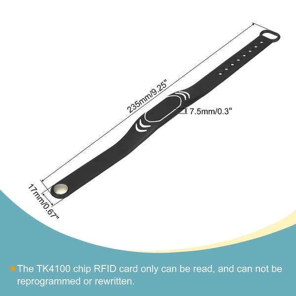 2Pcs ID Card Key Wristband RFID Proximity 125KHz TK4100 Read Only Token ...