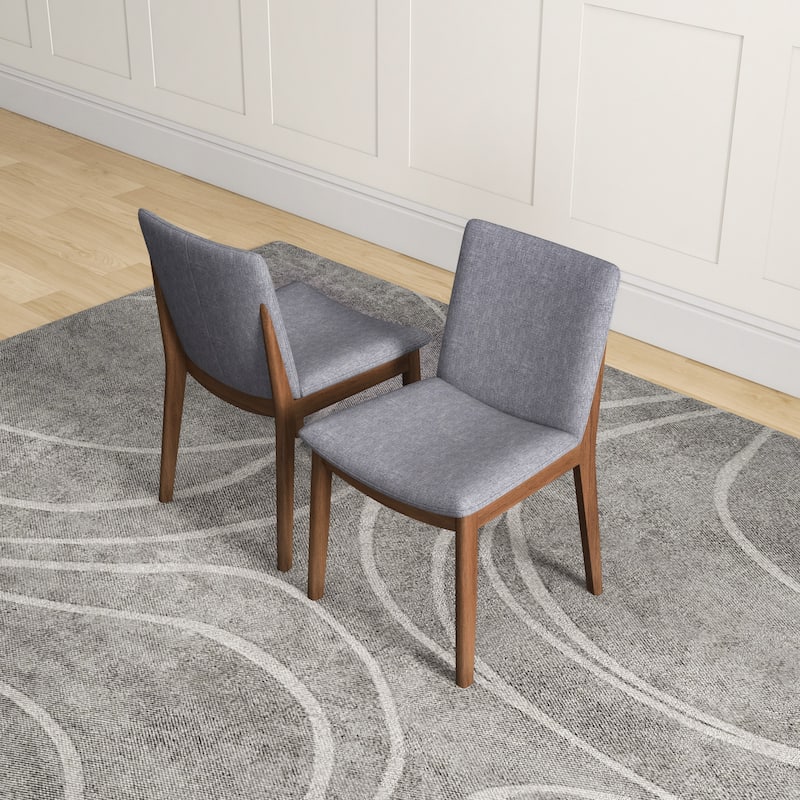 Vermont Mid-Century Modern Fabric Dining Chair (Set of 2) - Overstock ...