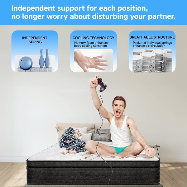 10 inch memory foam and spring hybrid full size mattress store