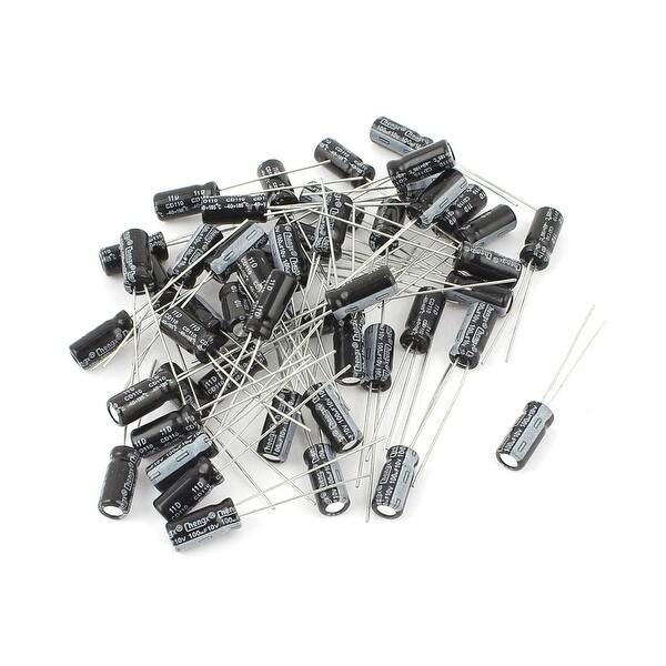 10V 100uF Radial Lead 5mm x 11mm Cylindrical Electrolytic Capacitor ...