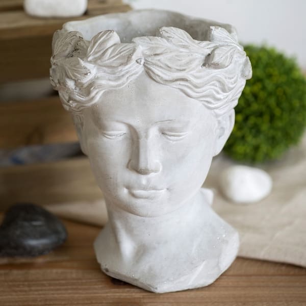 plaster head planter