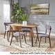 Megann Mid-Century 5-piece Wood Rectangle Dining Set by Christopher ...