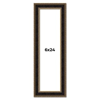 6x24 Frame Gold Antique Vintage Sold Wood Picture Frame | 1.75 Inch ...