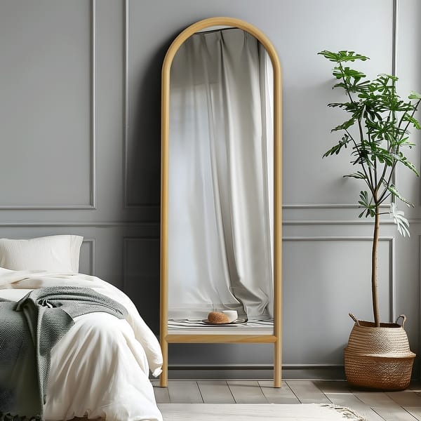 Wooden Frame Ladder-Style Wall Mirror - 64*21 - On Sale - Bed Bath ...