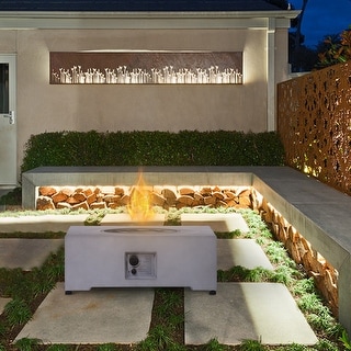 40,000BTU Exterior Faux Stone Propane Fire Pit For Outdoor Garden ...