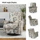 Roderich Farmhouse Floral Print Swivel Rocker Recliner with Rolled Arms ...