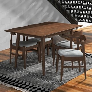 Sten Modern Solid Wood Dining Table and Chair Dining Room Set - Bed ...