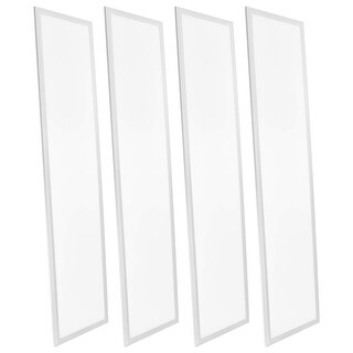 Luxrite 1x4 FT LED Flat Panel Light, 45W, 0-10V Dimmable, 12x48 Inch ...