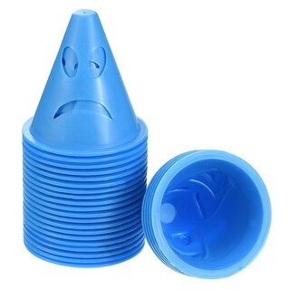 Agility Cones,25Pcs Sports Cones Training Marker with Expression Holes ...