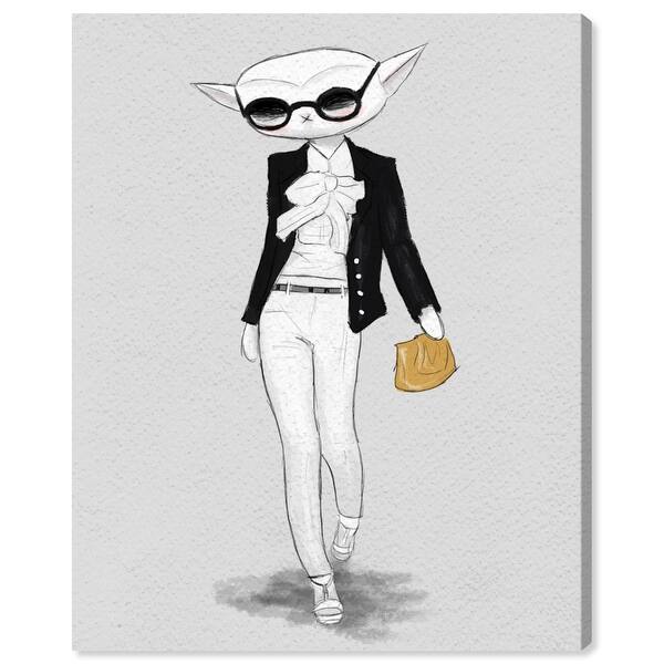 Oliver Gal 'Glam Kat' Fashion and Glam Wall Art Canvas Print Outfits ...