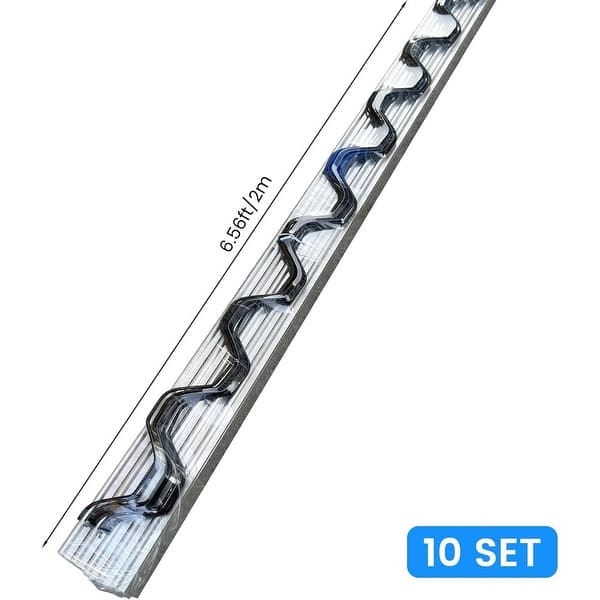 6.6 FT Spring Wire and Lock Channel for Greenhouse, Aluminum Alloy Lock ...