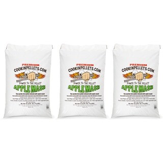 CookinPellets 40 Pound Bag Apple Mash Hard Maple Smoker Wood Pellets ...