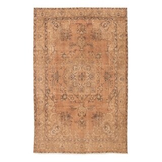 ECARPETGALLERY Hand-knotted Color Transition Light Brown Wool Rug - 7'1 ...