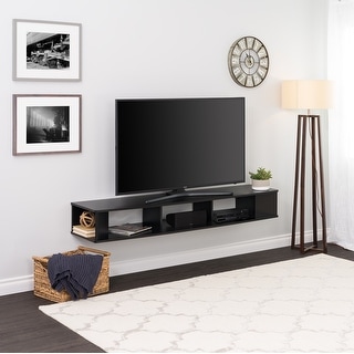 Prepac 70 inch Wide Wall Mounted TV Stand - Bed Bath & Beyond - 25437718
