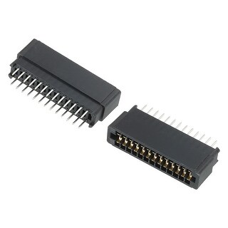 Card Edge Connector Black Socket Right Angle 26 Pin 2.54mm Pitch, Pack ...