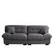 89" Fluffy Cloud Couches Sectional, Modern Minimalist Sofas With Two ...