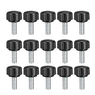 M5 x 15mm Male Thread Knurled Clamping Knobs Grip Thumb Screw on 15Pcs ...