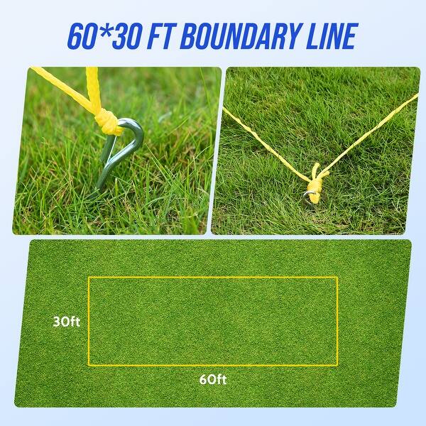 backyard volleyball setup