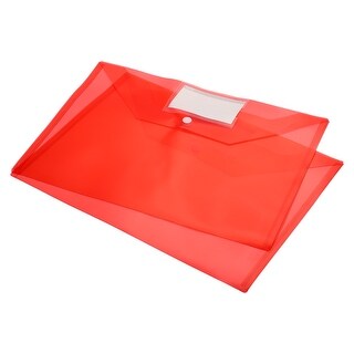 10pcs File Folders A4 Plastic Envelopes Folder with Snap and Label ...