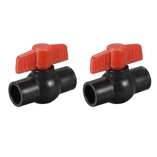 Ball Valve, 20mm ID Socket Type, for Control Water Flow, PE Black Red ...