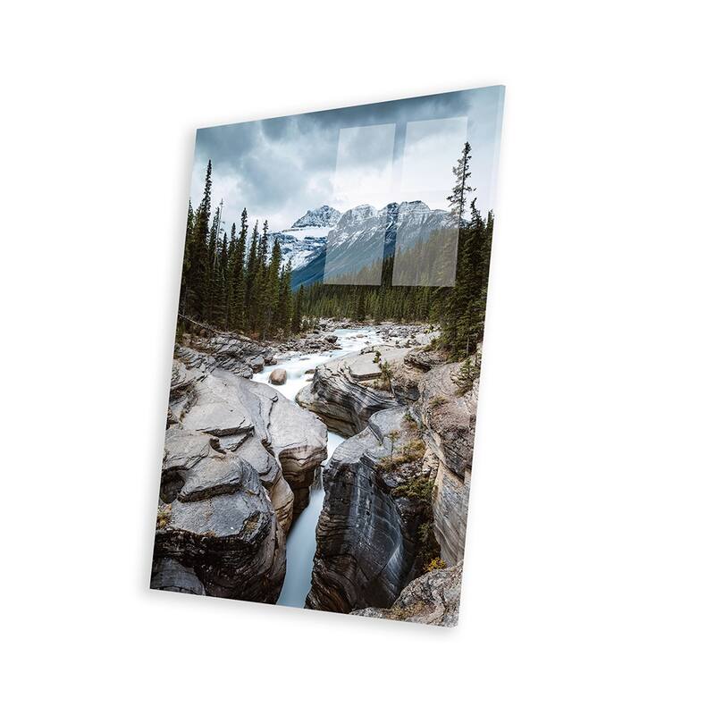 Mistaya Canyon In The Rockies Print On Acrylic Glass by Matteo Colombo ...