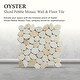 Oyster Sliced Pebble Mosaic, Backsplash Kitchen Walls, Shower and ...