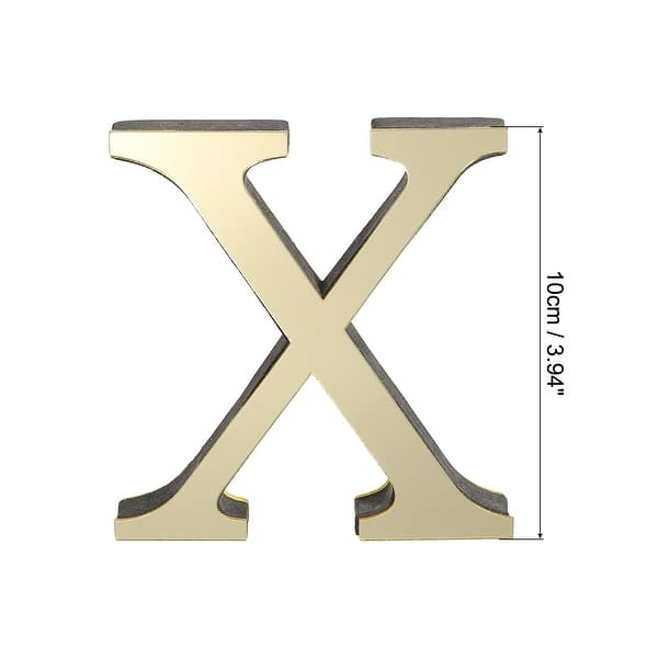 3D Acrylic Alphabet Mirror Wall Stickers Letter A-Z Self-Adhesive ...