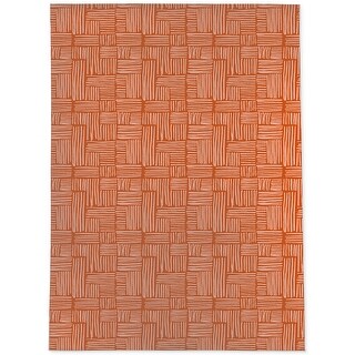 RAILS TERRACOTTA Area Rug By Kavka Designs - Bed Bath & Beyond - 31888520
