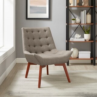 Athena Accent Chair Tufted Grey - Bed Bath & Beyond - 36411807