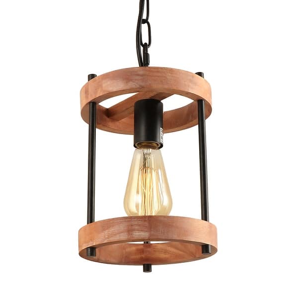 Anmytek 1 Light Farmhouse Pendant Lighting Rustic Hanging Light Fixture