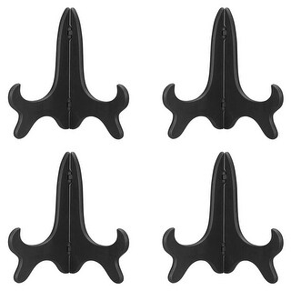 7 Inch Display Stand Holders Display Pictures PP Plastic Black Pack of ...