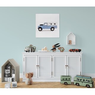 BASS LIGHT BLUE LAND ROVER Canvas Art By Kavka Designs - Bed Bath ...