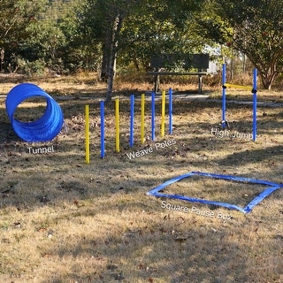 Dog Agility Challenge Set - 4-Pack Jump Training Obstacles - 4-Piece ...