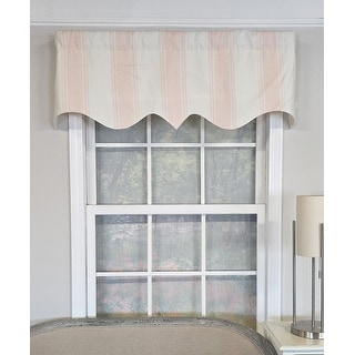 RLF Home Faded Stripe Regal Valance - Bed Bath & Beyond - 43683964