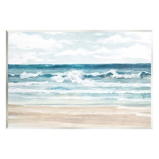Stupell On The Shore Beach Waves Wall Plaque Art Design by Carson Lyons ...