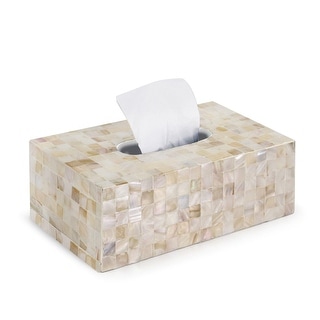 Mother of Pearl Inlay Rectangular Tissue Box Cover Box for rustic ...