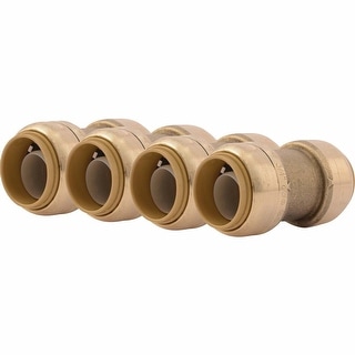 SharkBite 3/4 In. Push-to-Connect Straight Brass Coupling (4-Pack) - 1 ...