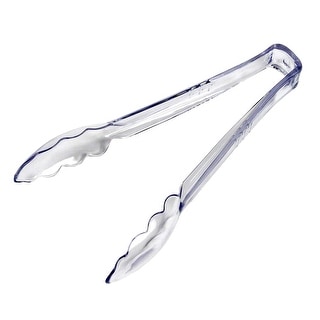 Chef Craft 9" Clear Plastic Serving Tongs with Clamshell Ends - Bed ...